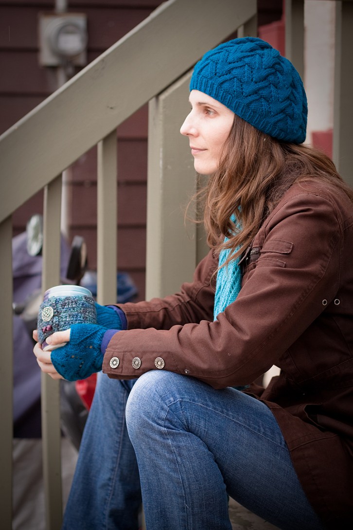 Photography – Yvette models my work =o) | The Blue Brick | Inspired Yarns