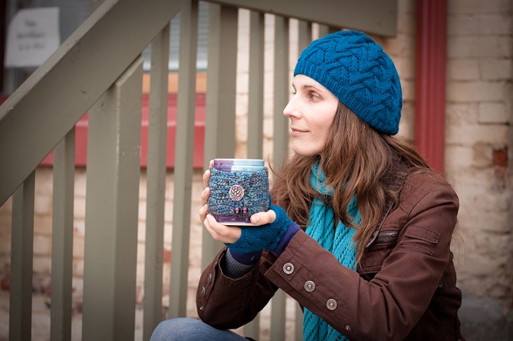 Photography – Yvette models my work =o) | The Blue Brick | Inspired Yarns