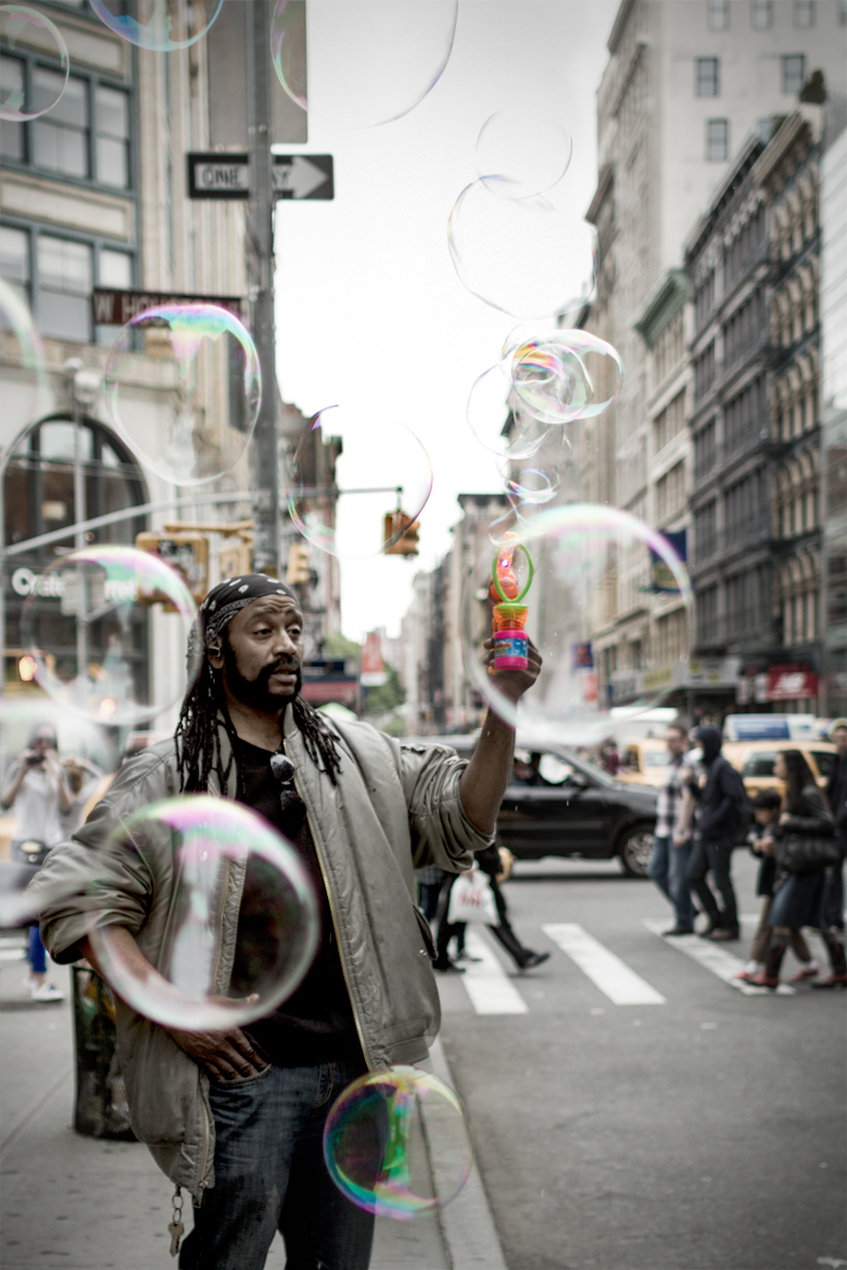 Bubble-Man NYC | The Blue Brick | Inspired Yarns